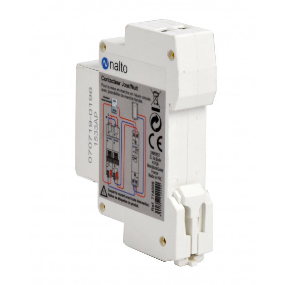 Contacteur jour et nuit 20A - 2 pôles NO