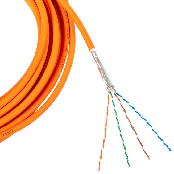 Câble réseau RJ45 4 paires catégorie 6 - F/FTP 23 AWG - Bobine 100m
